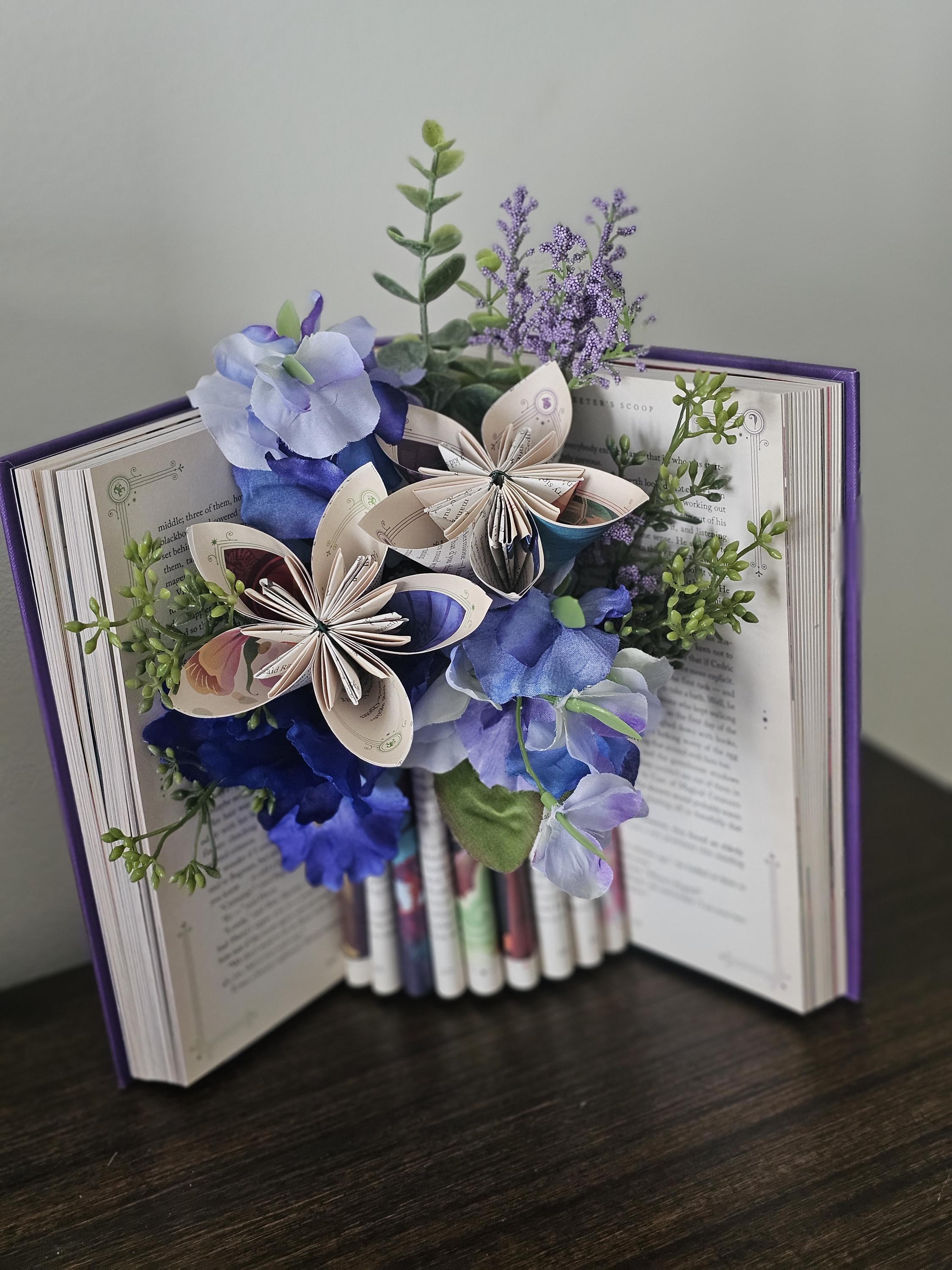 Book Page Vase Centerpieces for Showers | Literary Bridal & Baby Shower ...