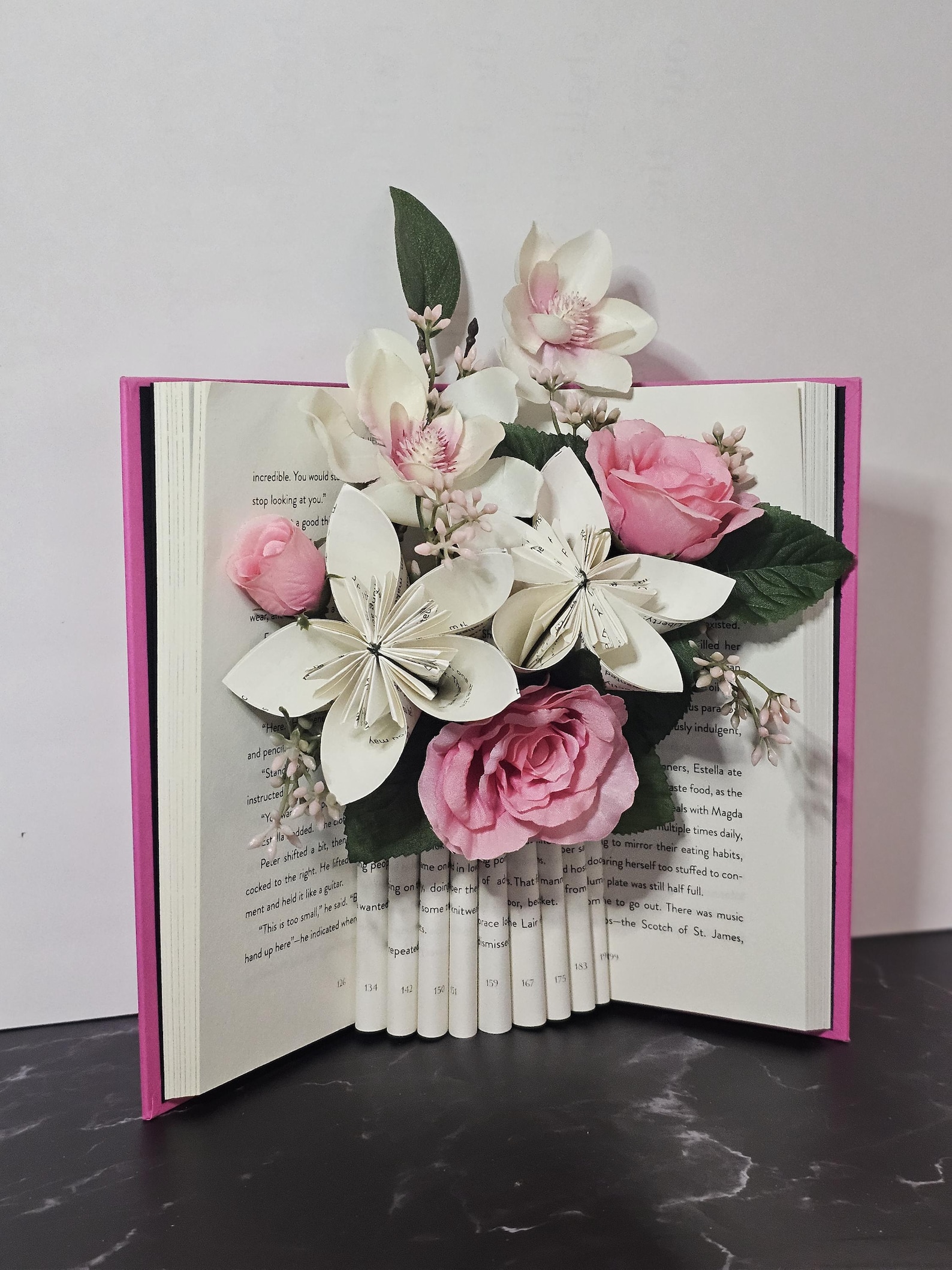 Book Page Vase Centerpieces for Showers | Literary Bridal & Baby Shower ...