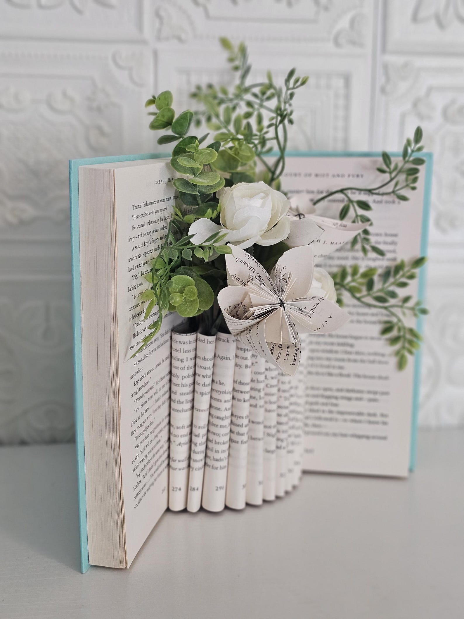 Custom Hardcover Book Vase | Handmade Literary Home Décor ...