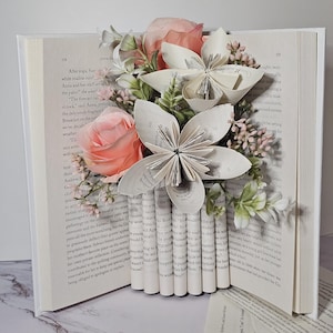 Book Page Vase Centerpieces for Showers | Literary Bridal & Baby Shower ...