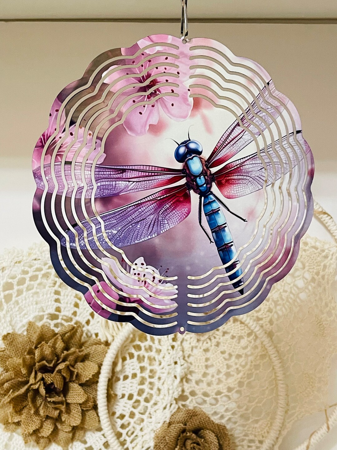 Dragonfly Wind Spinner 8 Inch, Gifts for Dragonfly Lovers, Dragonfly ...