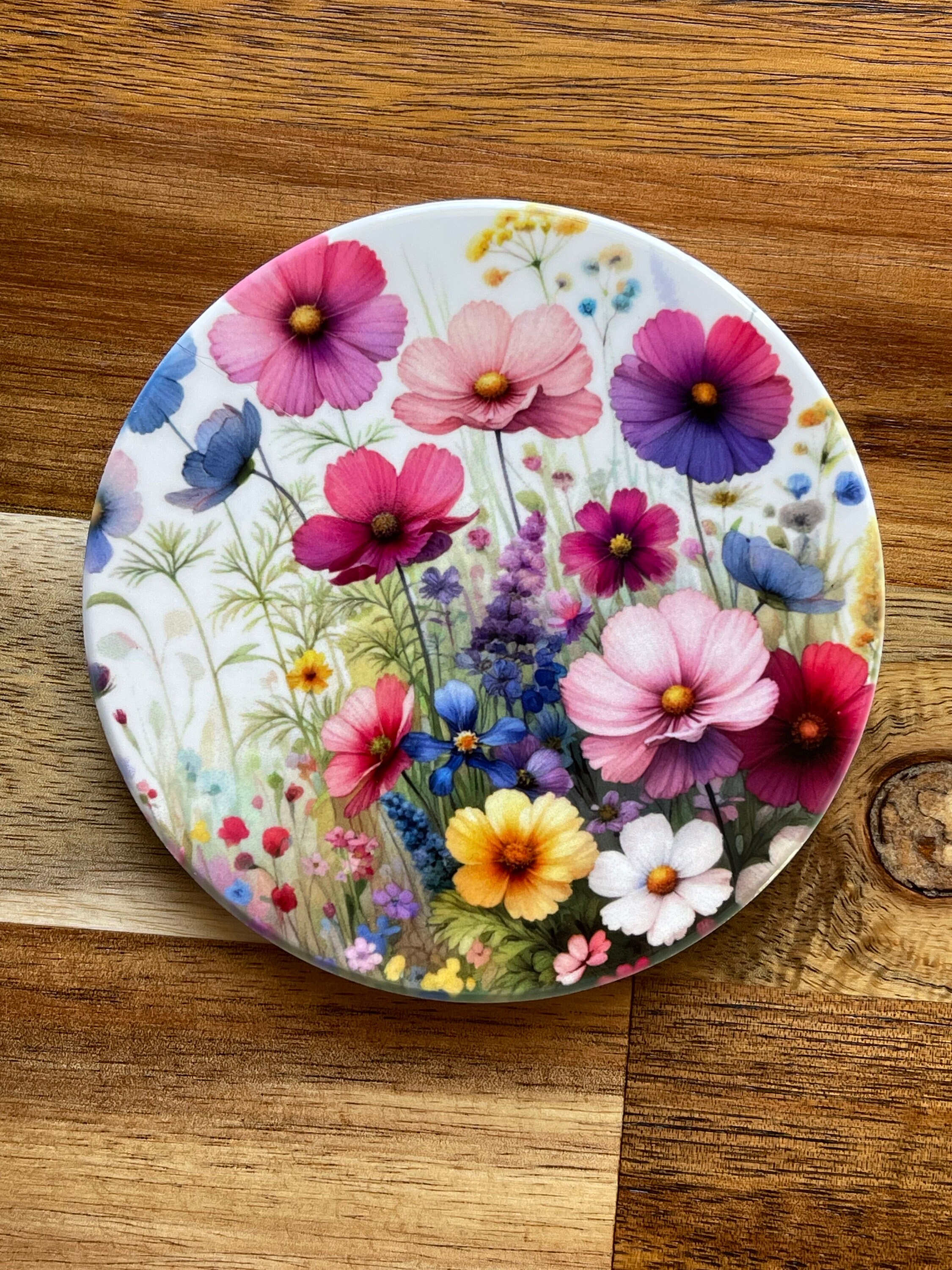 Floral Ceramic Coaster Set, Botanical Home Decor, Garden Lover Gift - Etsy