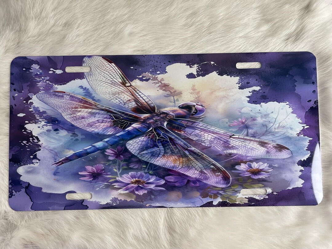 Car License Tag, New Car Gift for Women, Dragonfly Lovers Gift for Her ...