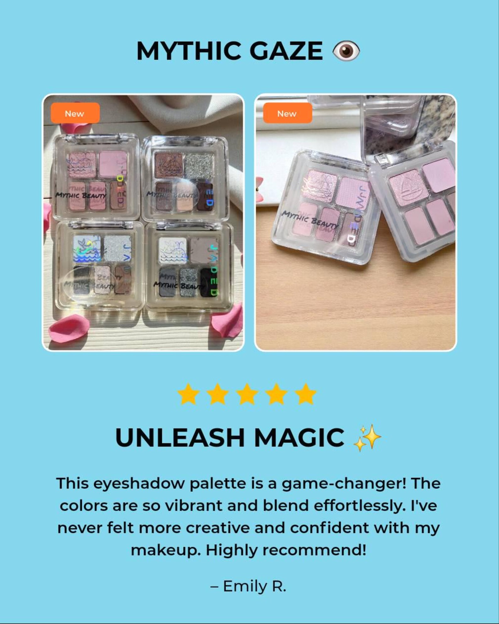 Mythic Beauty X Jaded Eyeshadow Palette Minis - 5 Color - Etsy