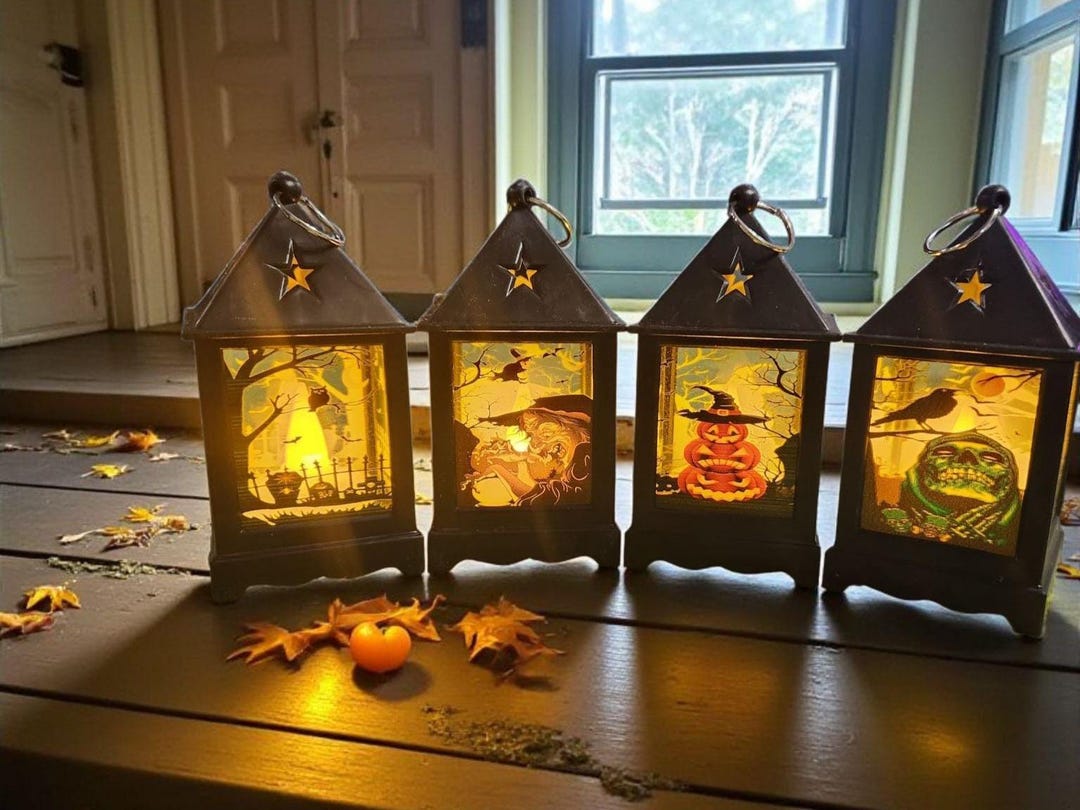 Mini Halloween Decoration Lamps - Etsy