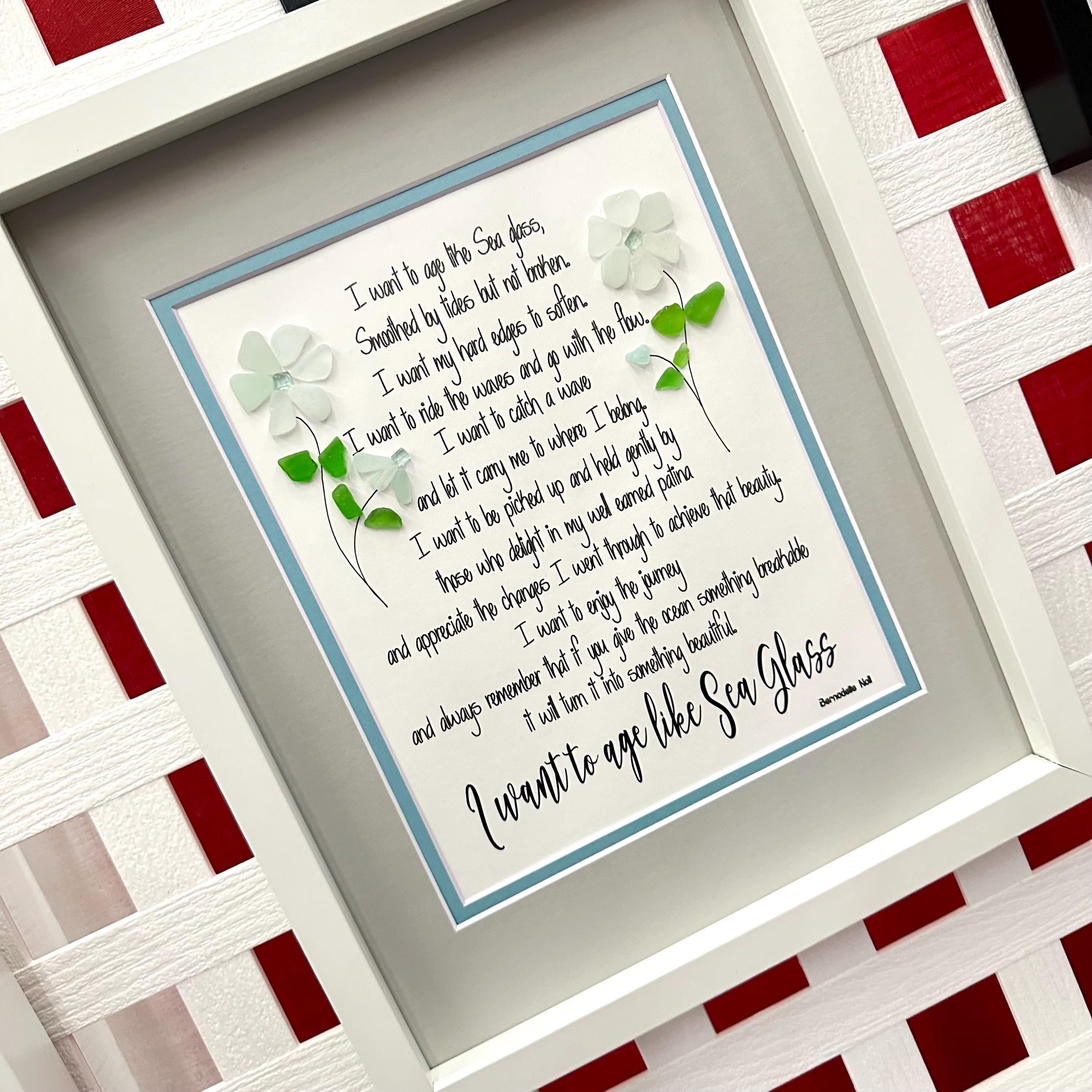 Beautiful Seaglass Poem Gift - Etsy