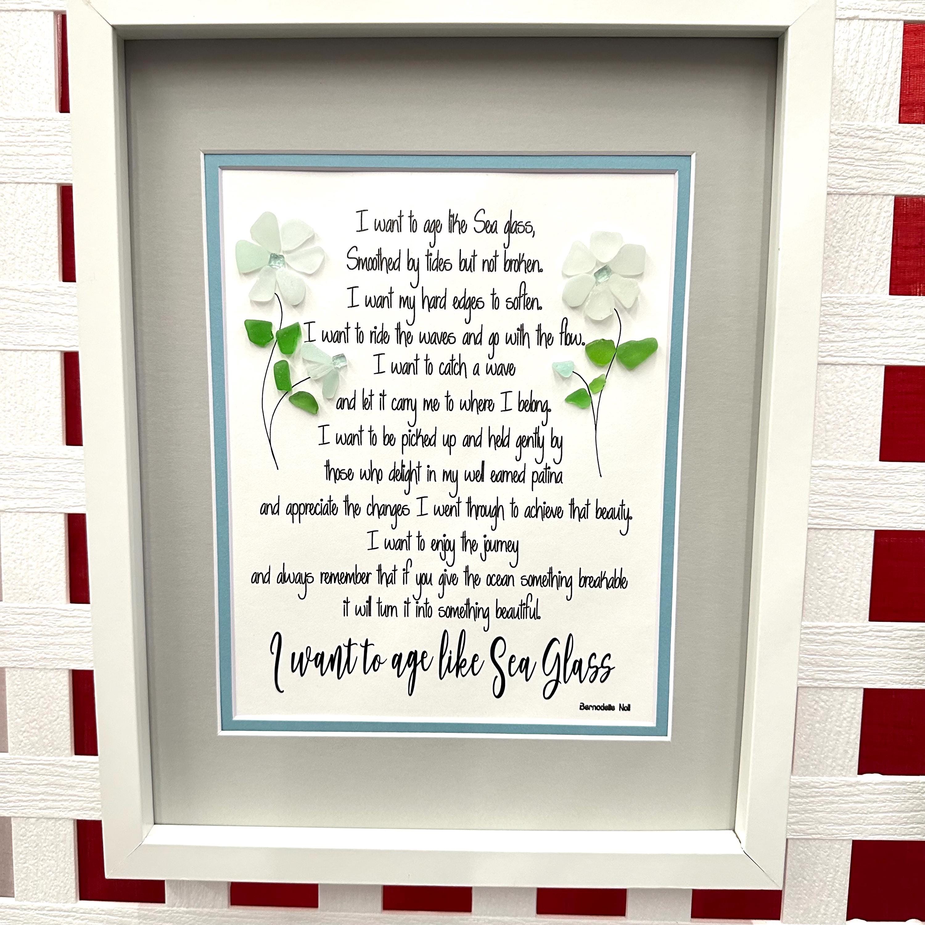 Beautiful Seaglass Poem Gift - Etsy