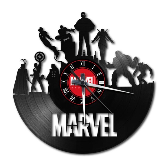 Marvel Heroes Vinyl Clock - Etsy