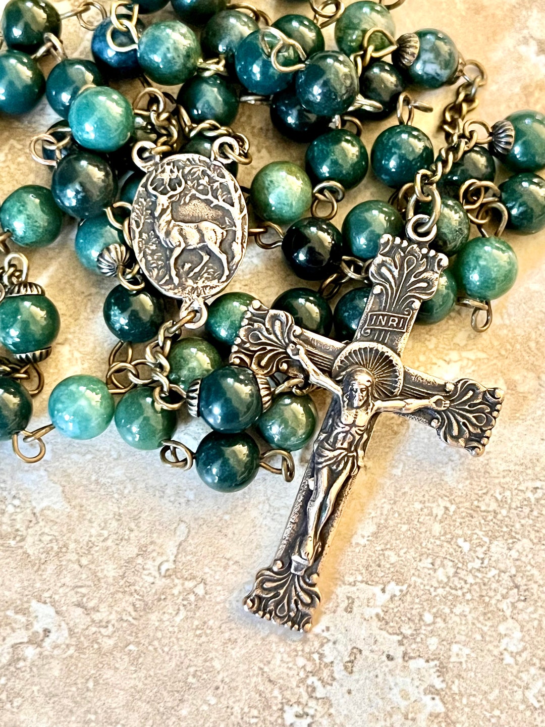 St Hubert Rosary Patron Saint of Hunters - Etsy