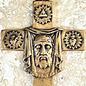 Holy Face of Jesus Christ ~ Reparation Adoration Crucifix ~ Hand Cast ...