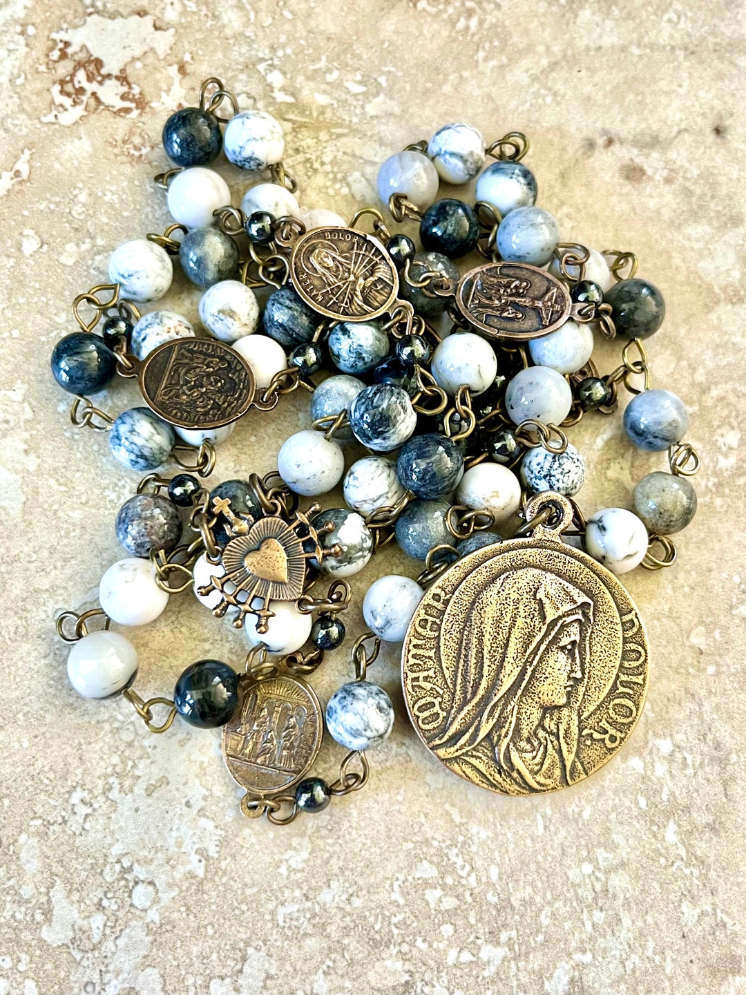 Our Lady of Seven Sorrows Rosary ~ Ecce Homo Holy Face of Christ ...