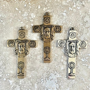 Holy Face of Jesus Christ ~ Reparation Adoration Crucifix ~ Hand Cast ...