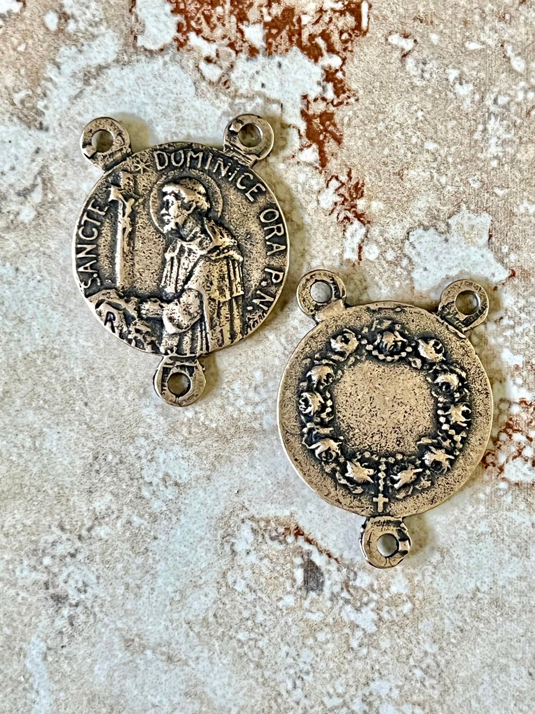 St Dominic Rosary Center ~ Crown of Roses Rosary on Reverse ~ Dominican ...
