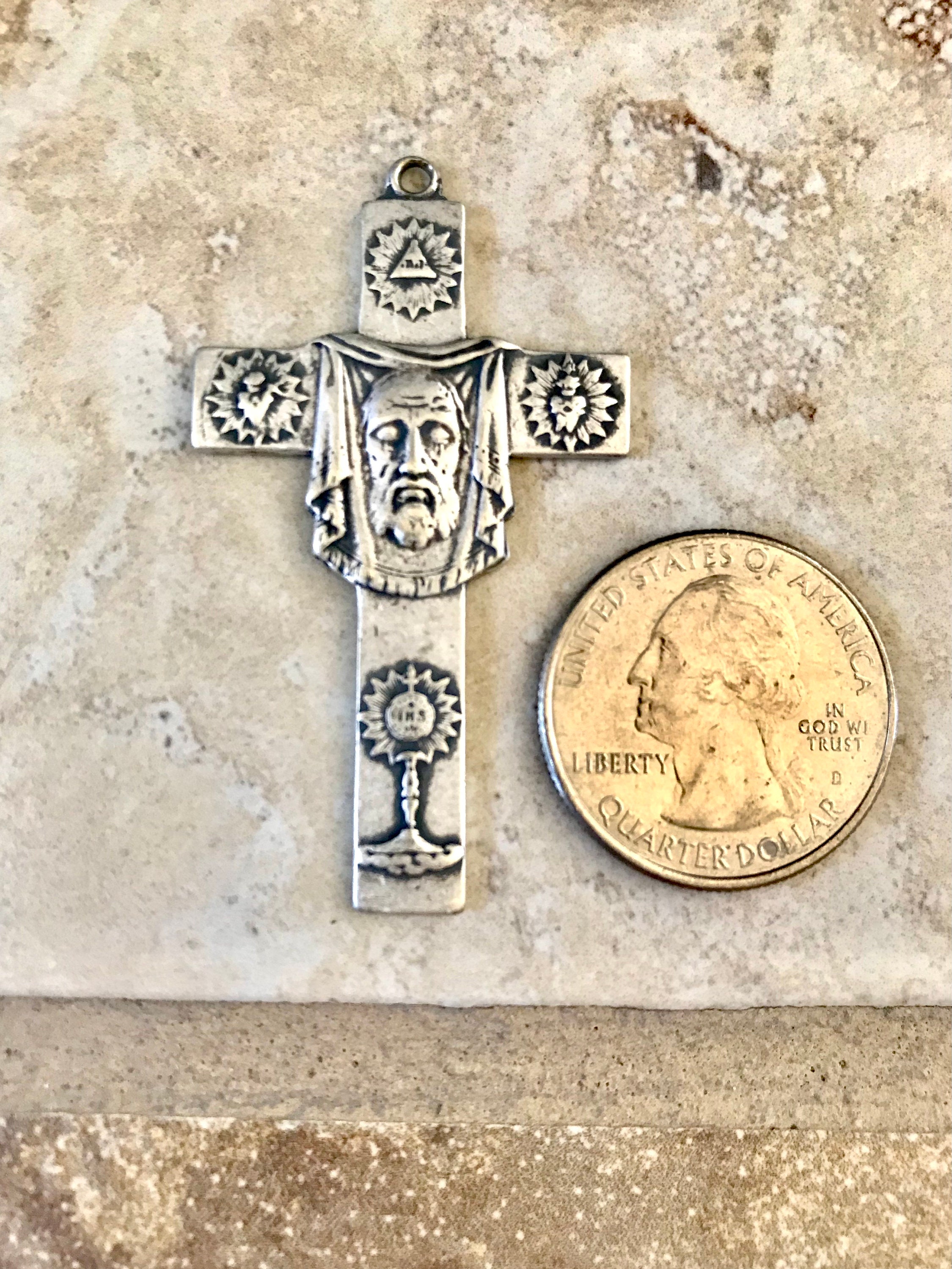 Holy Face Reparation Crucifix - Etsy