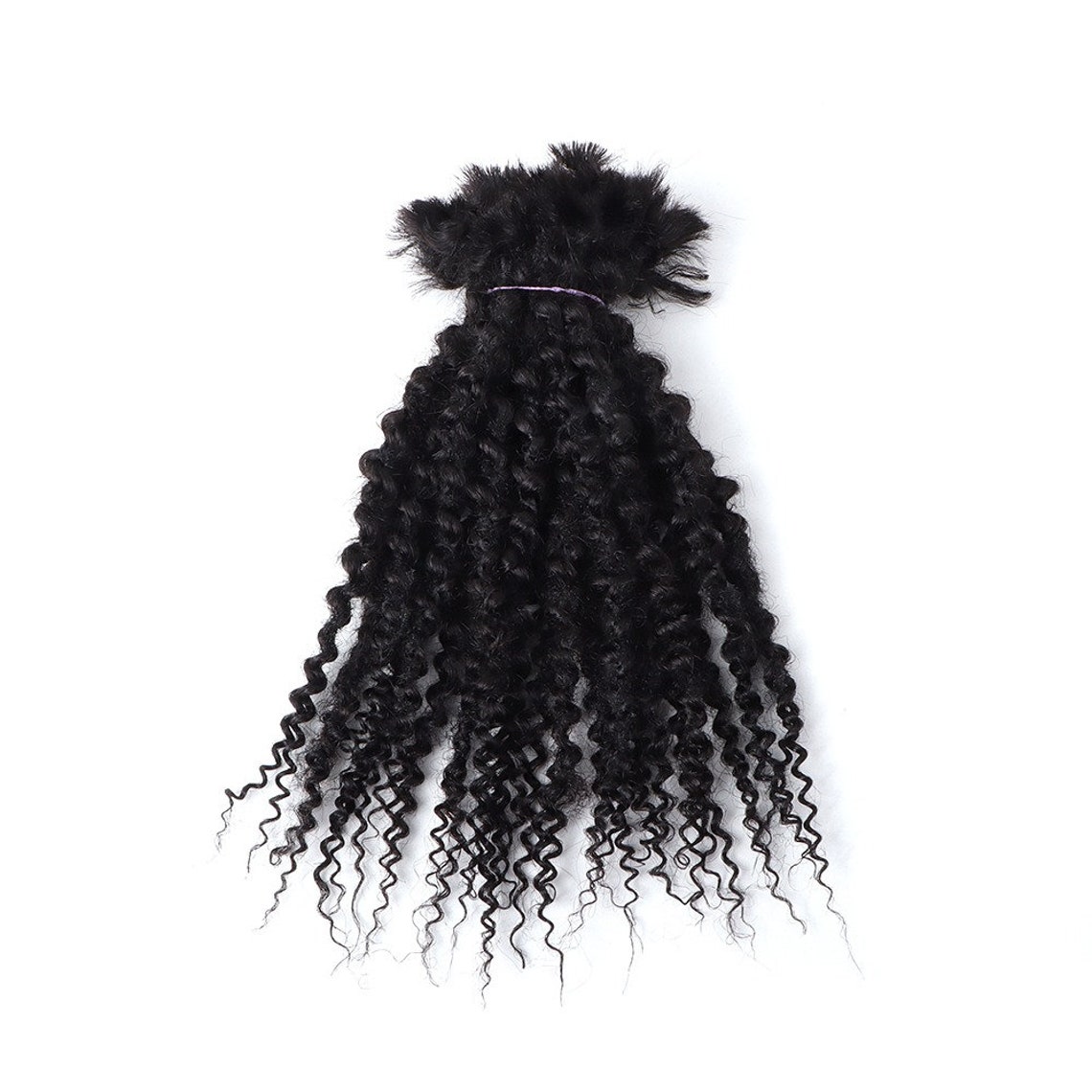 100% Human Hair Dreadlocks Extensions Curly Locs Goddess - Etsy