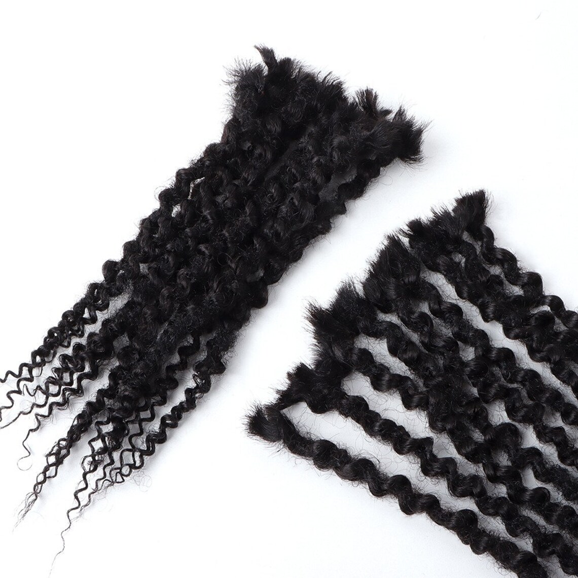 100% Human Hair Dreadlocks Extensions Curly Locs Goddess - Etsy
