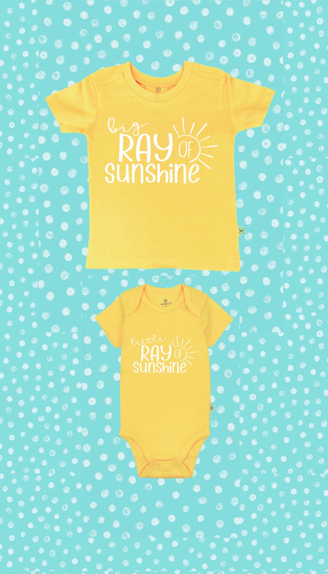 Big Little Ray of Sunshine Two Files SVG PNG Design for Sublimation ...