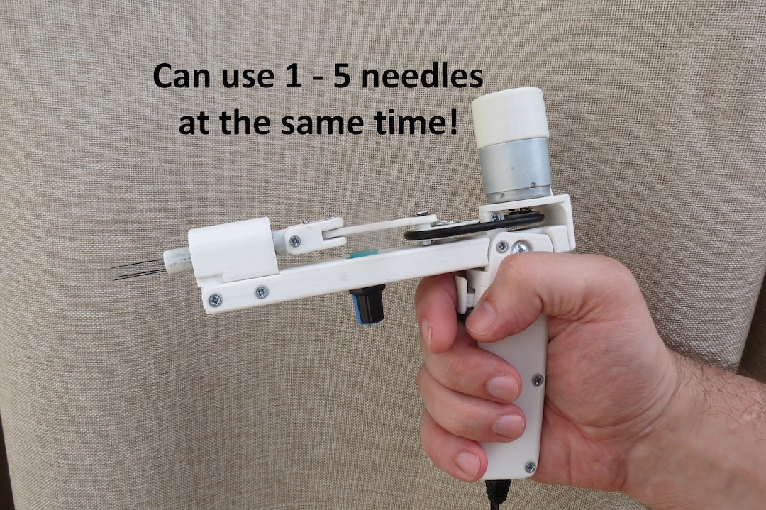 Device Electric Felting Machine With 1 - 5 Needles Speed Control + Gift ...