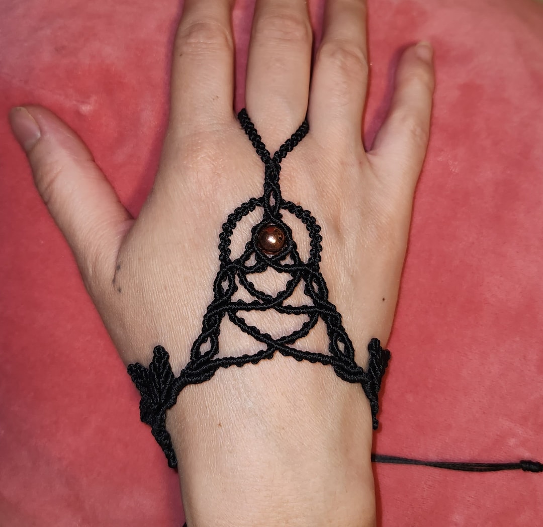 Micro Macrame Slave Bracelet With Copper Bead. - Etsy