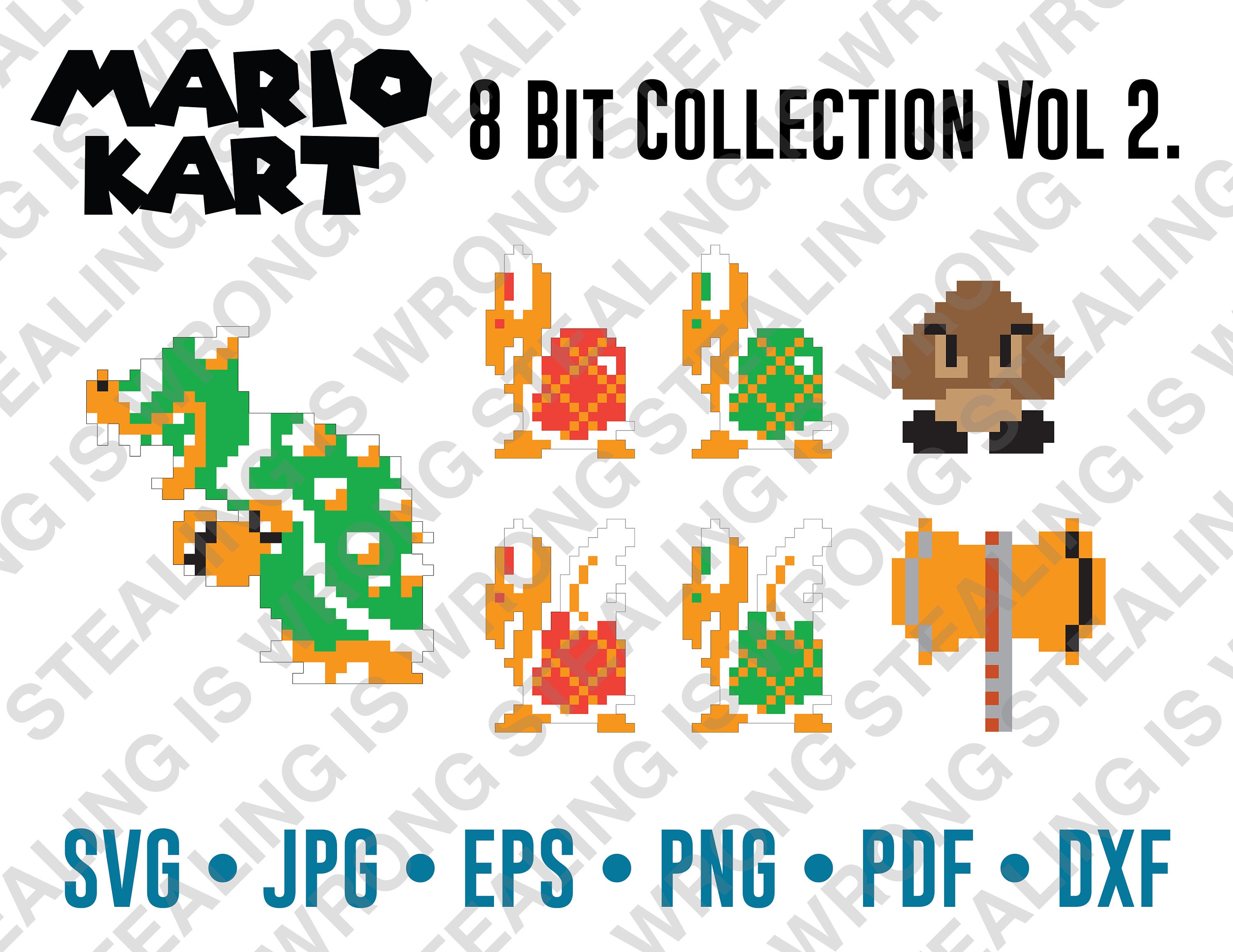 8 Bit Super Mario Collection Vol. 2 Digital Files Only - Etsy