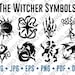 The Witcher Symbols | Digital Files Only | Svg, Jpg, Png, Eps, Pdf, Dxf ...