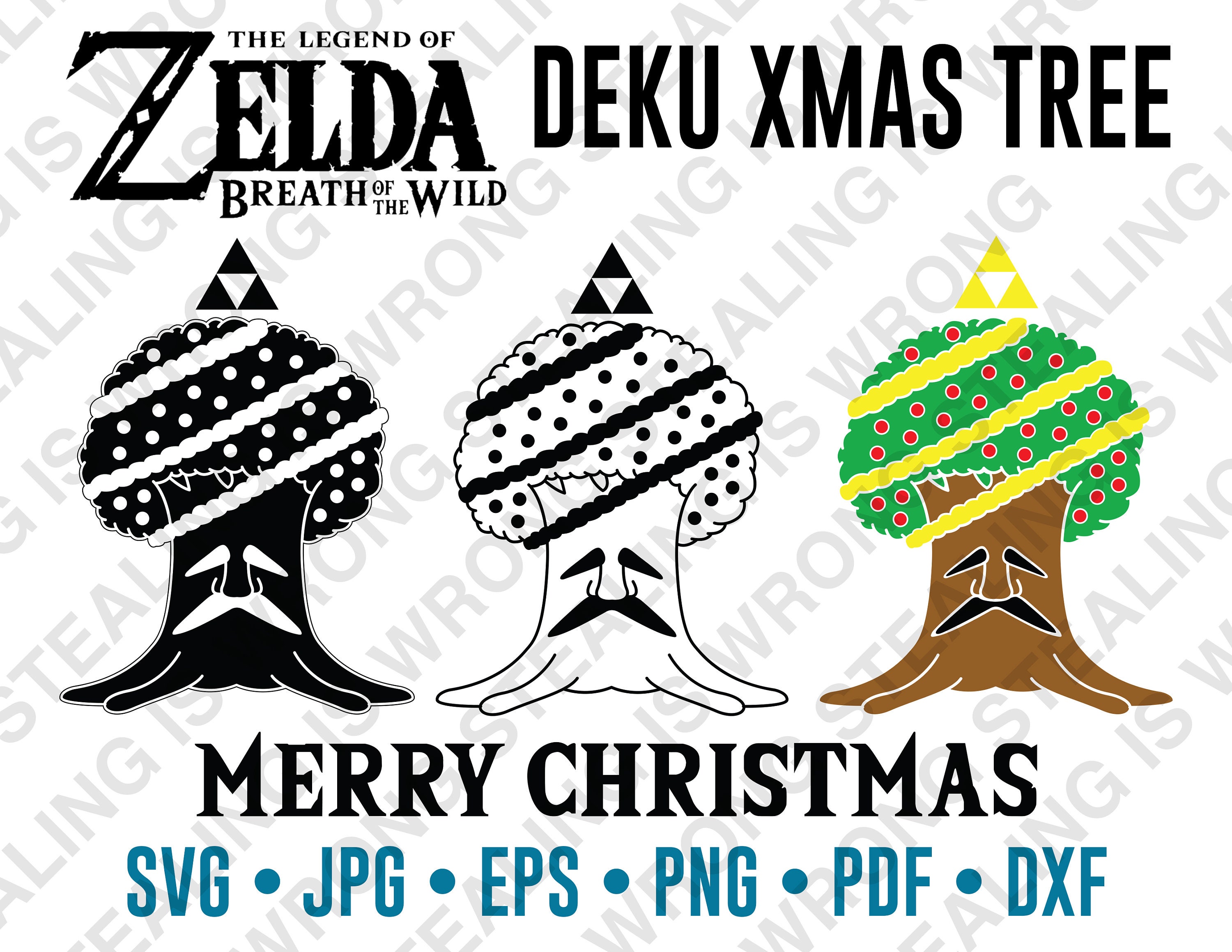 Legend of Zelda Deku Christmas Tree Digital Files Only - Etsy