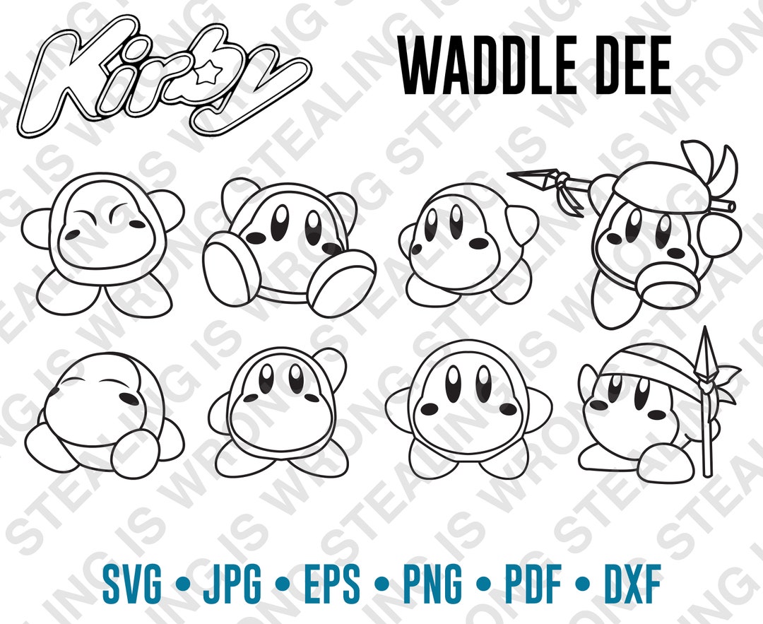 Kirby Collection: Waddle Dee Digital Files Only Svg Jpg - Etsy