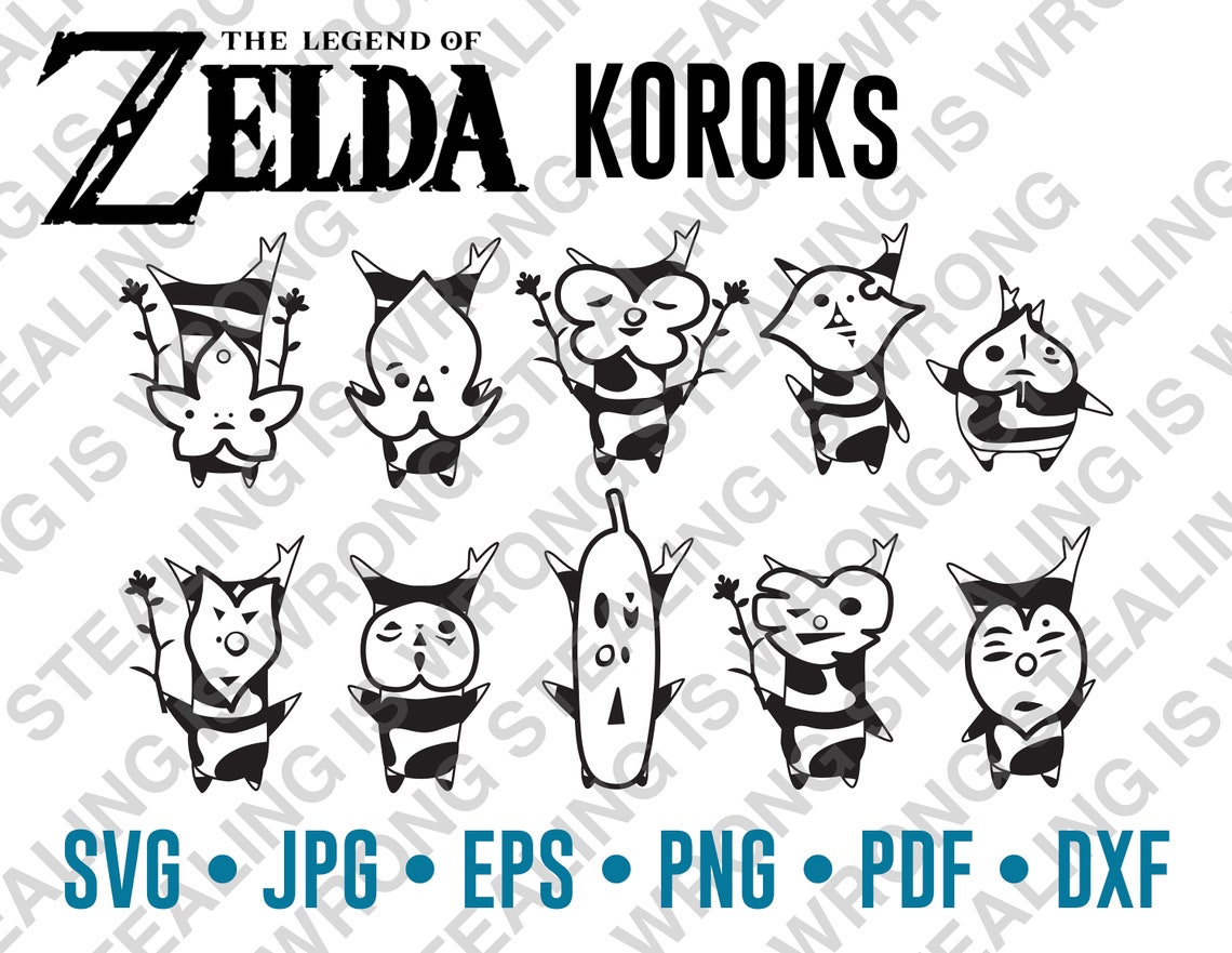 Legend of Zelda Koroks Digital Files Only Svg Jpg Png | Etsy