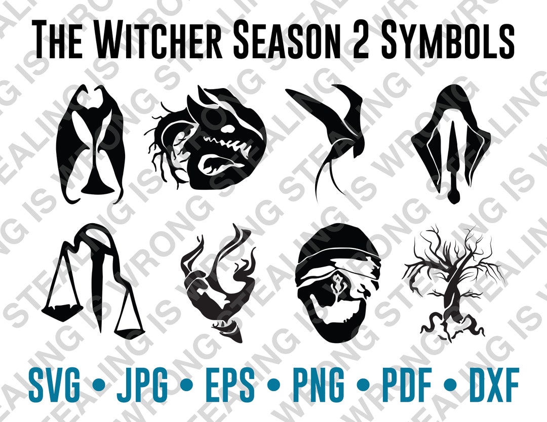 The Witcher Season 2 Symbols | Digital Files Only | Svg, Jpg, Png, Eps ...
