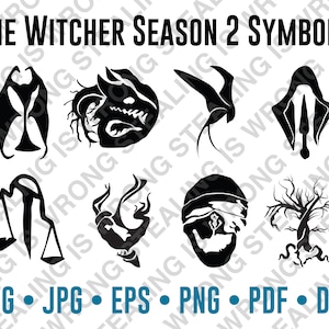 The Witcher Season 2 Symbols | Digital Files Only | Svg, Jpg, Png, Eps ...