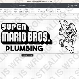 Mario Brothers Plumbing | Digital Files Only | Svg, Jpg, Png, Eps, Pdf ...