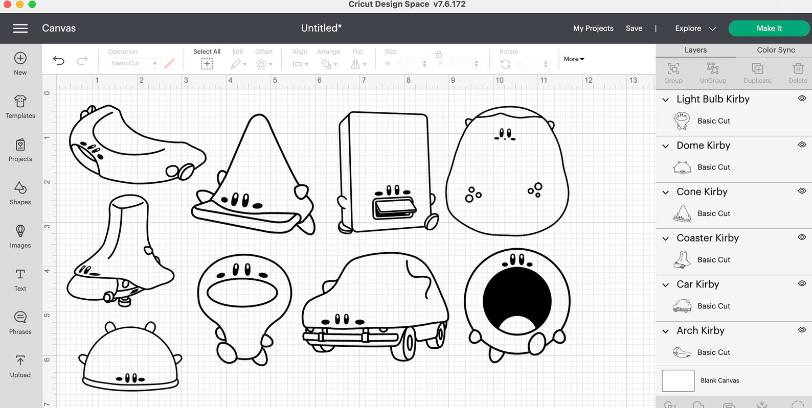 Kirby Mouthful Mode Collection | Digital Files Only | Svg, Jpg, Png ...
