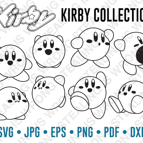 Kirby Svg - Etsy