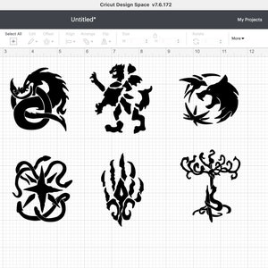 The Witcher Symbols | Digital Files Only | Svg, Jpg, Png, Eps, Pdf, Dxf ...