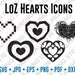 Legend of Zelda Heart Icons Digital Files Only Svg Jpg - Etsy
