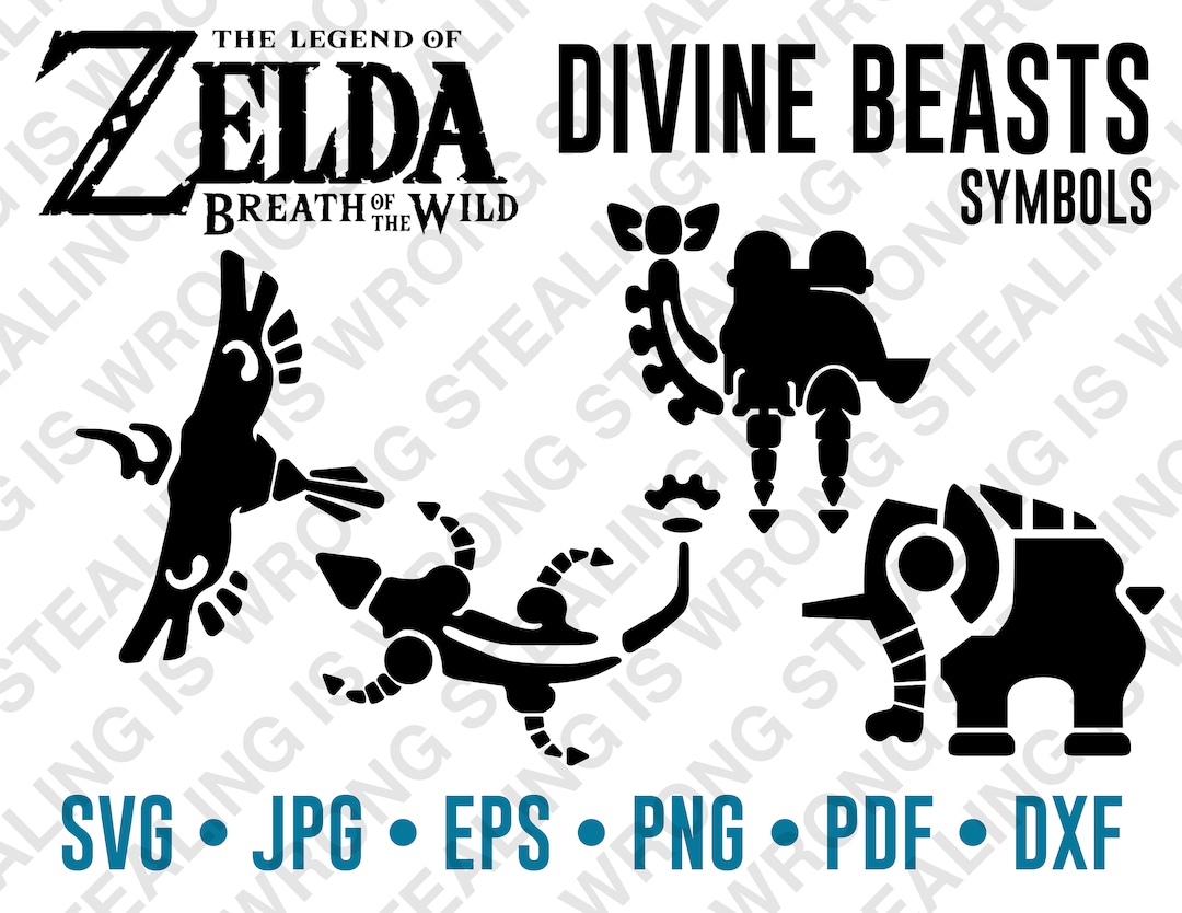 Legend of Zelda: Breath of the Wild Divine Beasts Symbols - Etsy