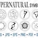 Supernatural Symbols Text | Digital Files Only | Svg, Jpg, Png, Eps ...