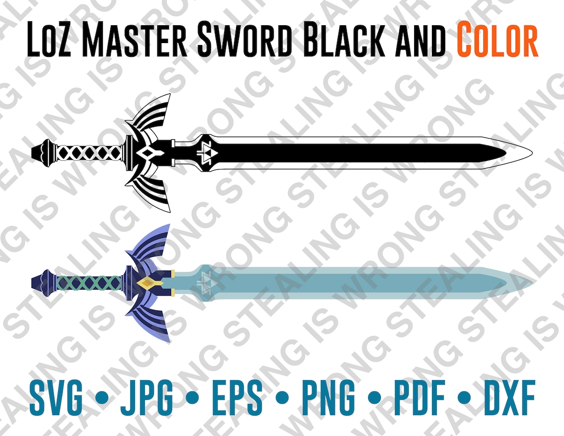 Legend of Zelda: Master Sword | Digital Files Only | Svg, Jpg, Png, Eps ...