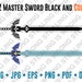 Legend of Zelda: Master Sword | Digital Files Only | Svg, Jpg, Png, Eps ...