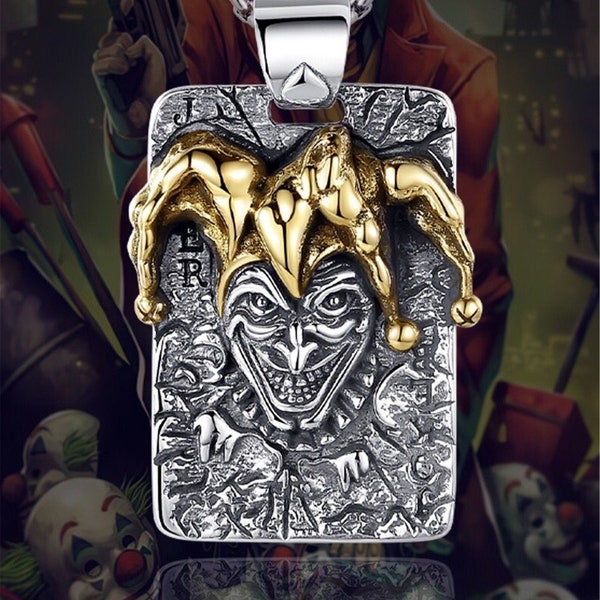 Jester Silver Necklace - Etsy