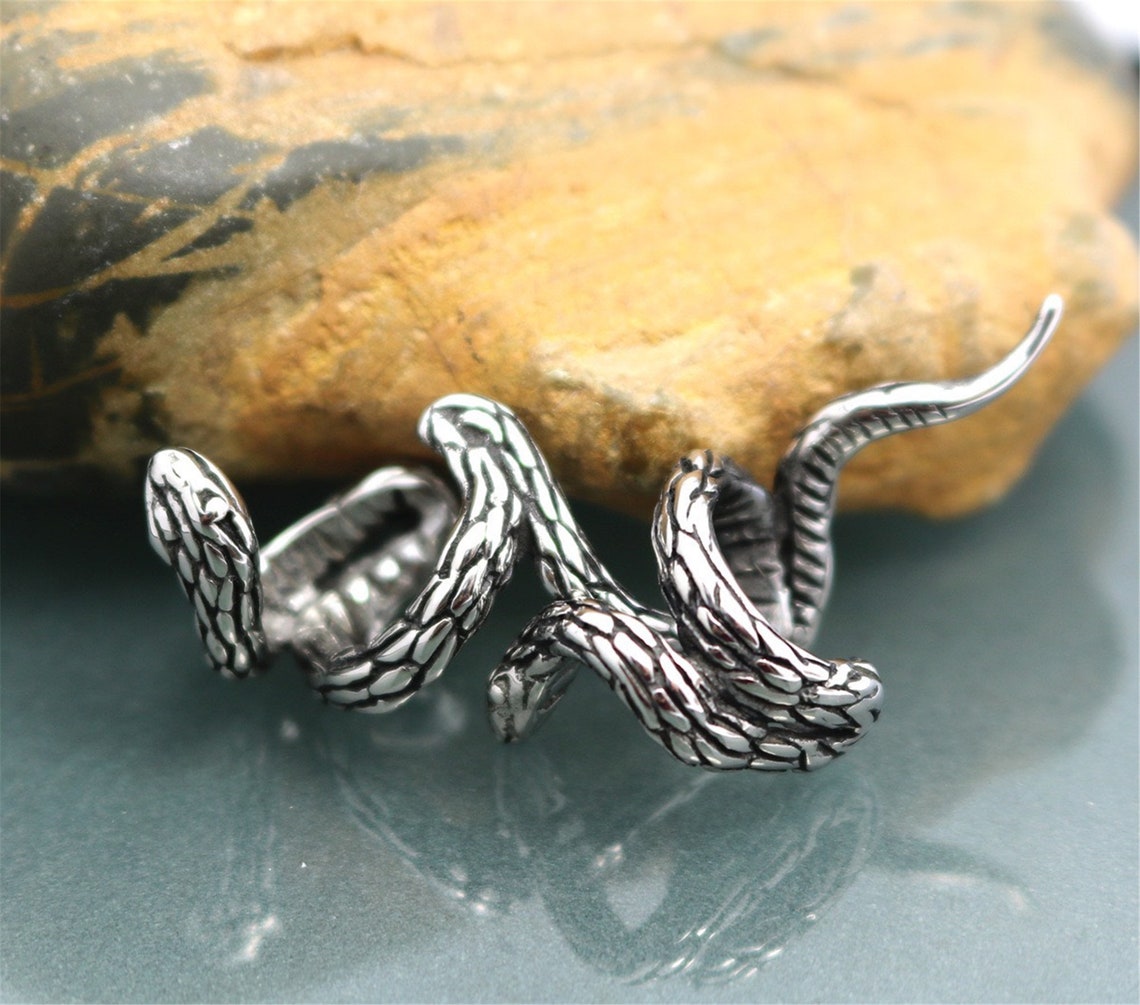 Snake Ear Cuffear Cuff Gothic Ear Cuffstainless Steel - Etsy
