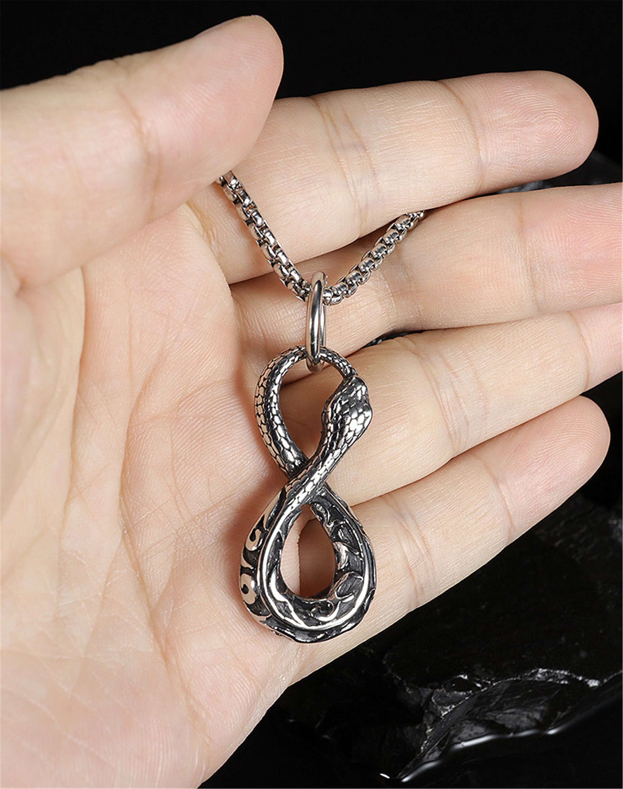 Snake Pendant Necklace Snake Jewelry Vine Snake Pendant Snake - Etsy