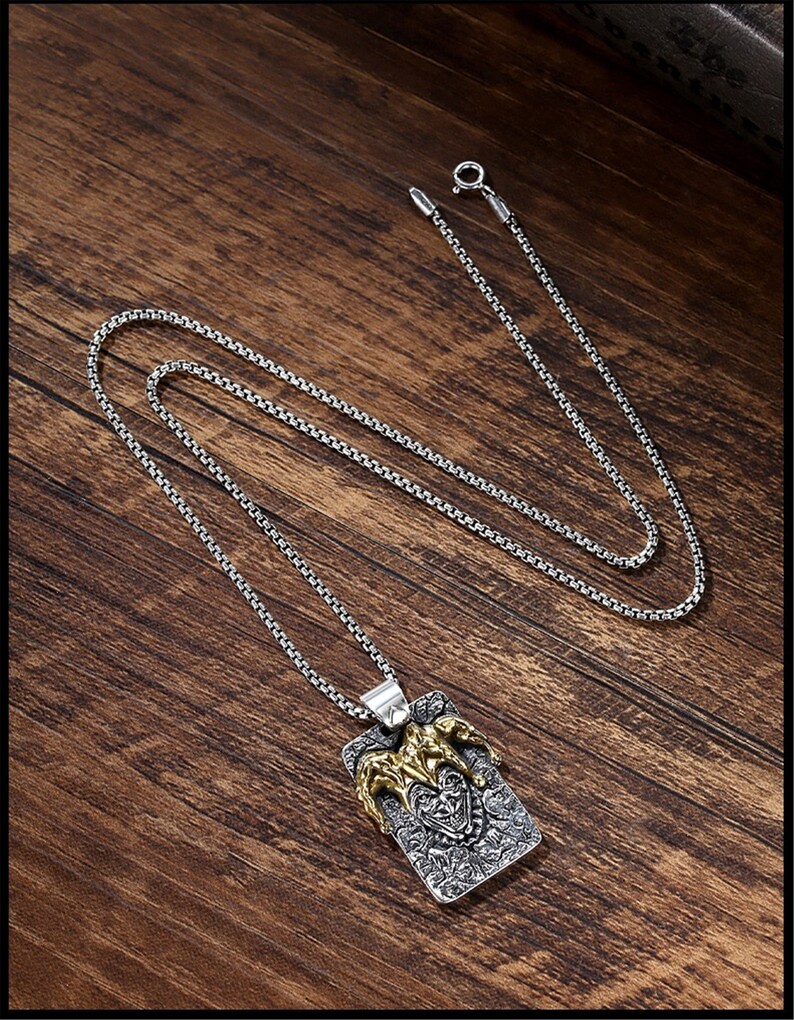 Joker Pendant Necklace Sterling Silver Eboy Jewelry Genuine - Etsy