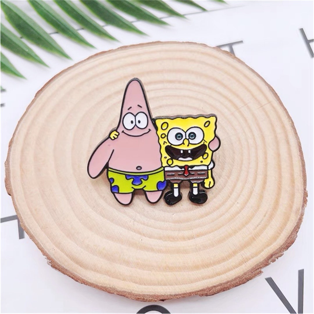 Cute Spongebob Pins,pin Lapel Enamel Pin,socially Lapel Pin,hat Pin ...