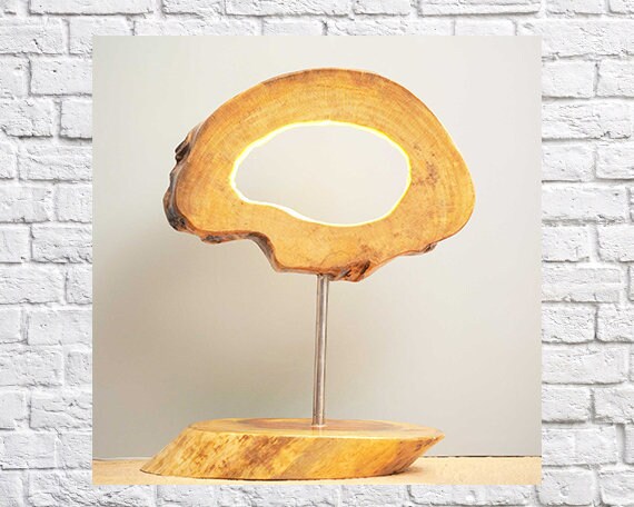 Wood Log Aesthetic Lamp Katkaria Creations | Etsy