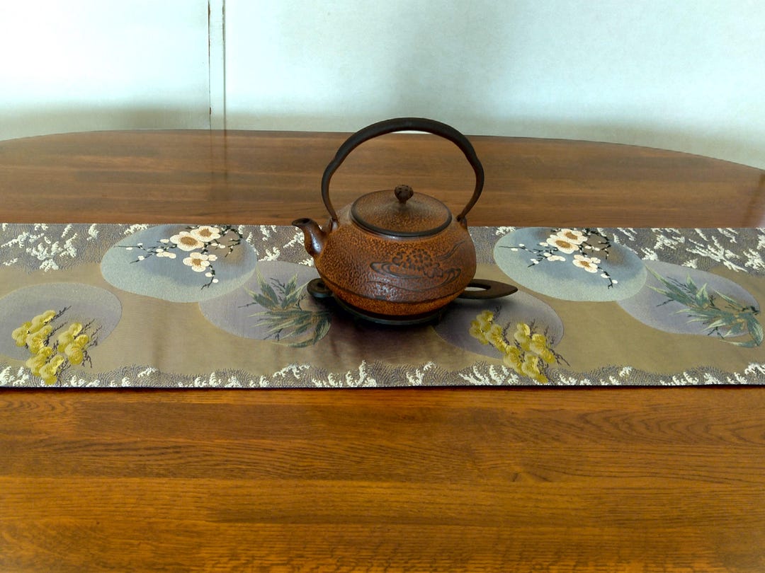 Silk Table Runner / Obi Table Runner / Japanese Pattern / Japanese Silk ...