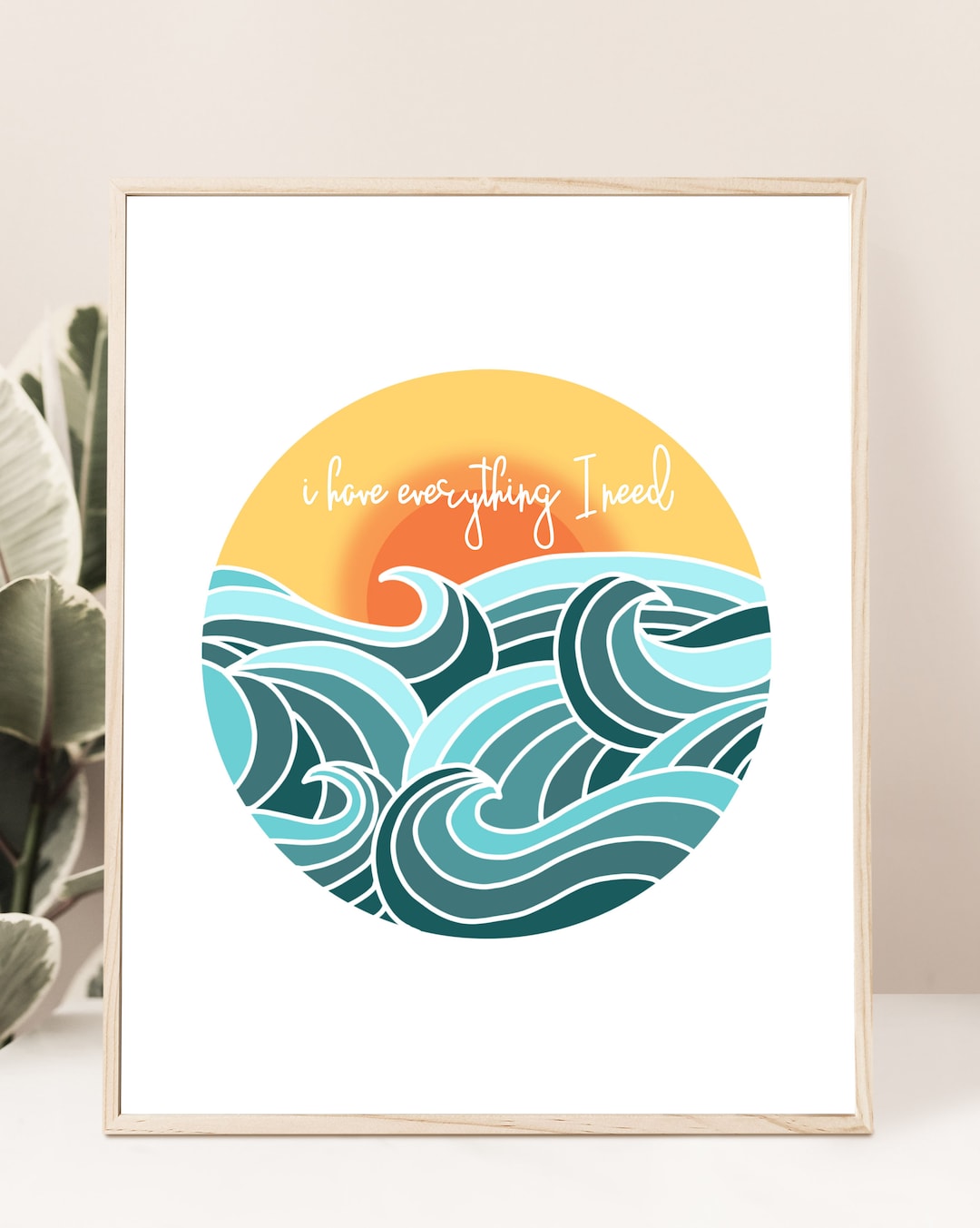 I Have Everything I Need-ocean Wave Print, Waves Digital Download ...