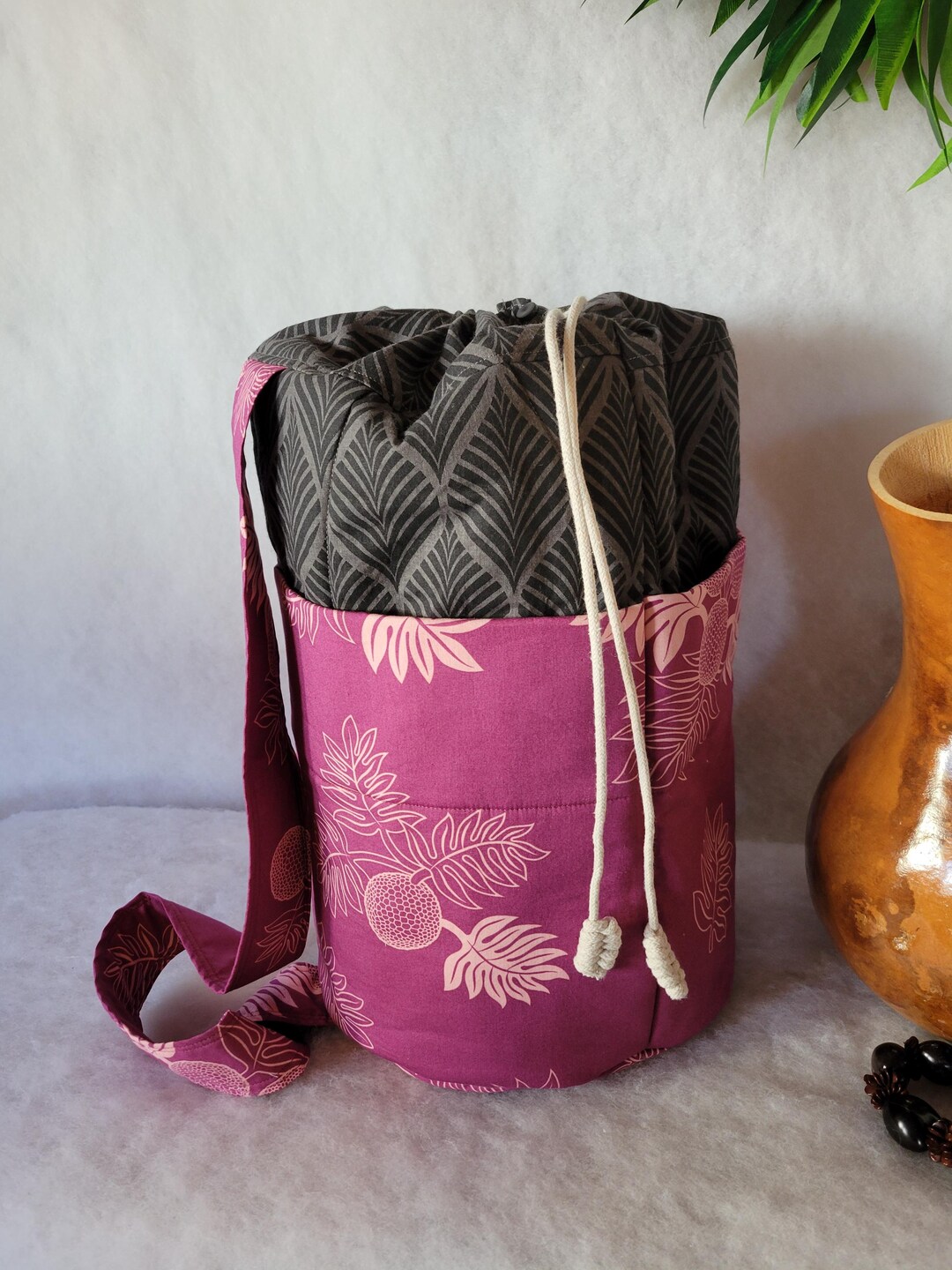 S Sized Quilted Hula Implement Bag W/exterior Pockets. Ipu Bag for Ipu ...