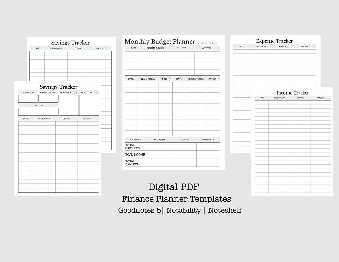 Goodnotes 5 Budget Template Nutrifreeloads