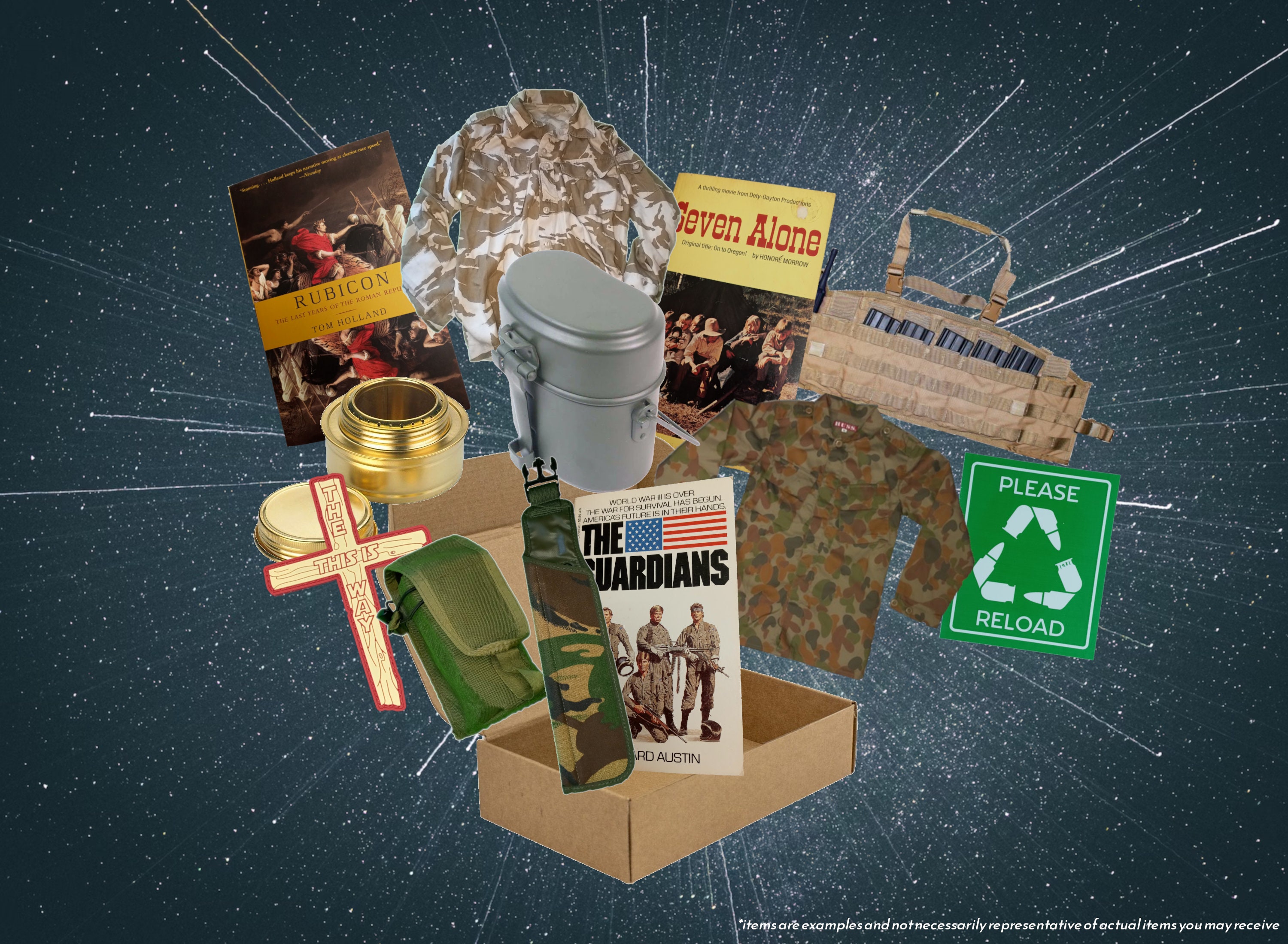 BASED BOX: Military Surplus & Book Mystery Gift Box - Etsy